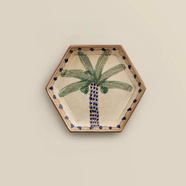 Royal Palm Hexagon Dinner Plate (Set of 2)